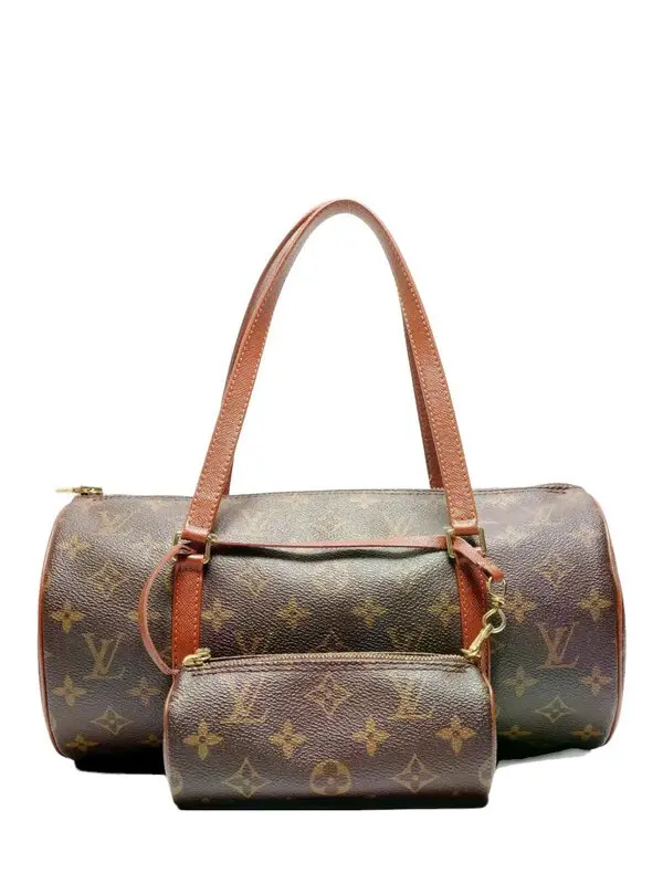 LOUIS VUITTON 2001 Monogram Papillon 30 Shoulder Bag - Brown