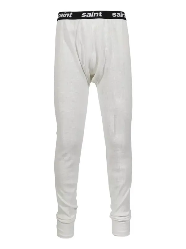 SAINT MXXXXXX Ribbed Logo Waistband Loungewear - White