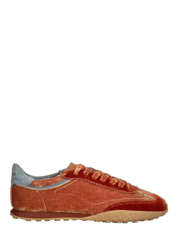 HOFF Bridge Velvet Panelled Sneakers - Orange