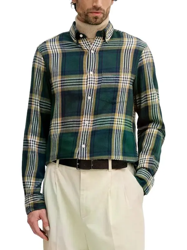 Gant Windblown Check Pocket Shirt - Green