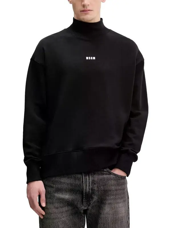 MSGM Logo-detail Sweater - Black