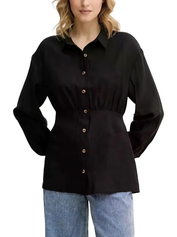 NEVER FULLY DRESSED Zoe Shirt - Black