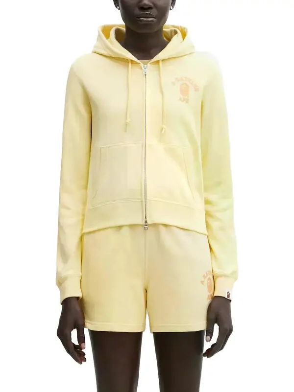 A BATHING APE Logo-print Hoodie - Yellow