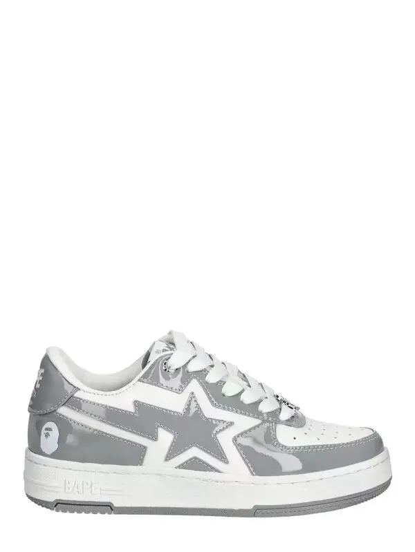 A BATHING APE Star-embellished Low Top Sneakers - White