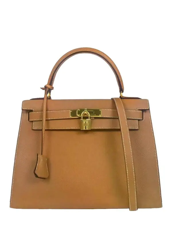 Hermès 1990s 28 Kelly Courchevel Tote Bag - Neutrals