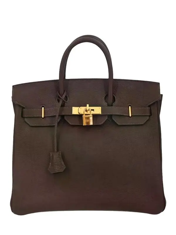Hermès 1997 32 Birkin Havane Fjord Haut A Courroies Tote Bag - Brown