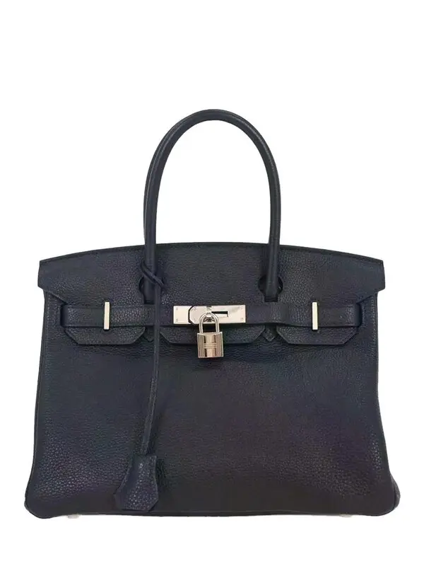 Hermès 2016 30 Birkin Togo Tote Bag - Blue