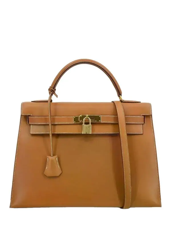 Hermès 1994 32 Kelly Sellier Veau Chamonix Tote Bag - Neutrals