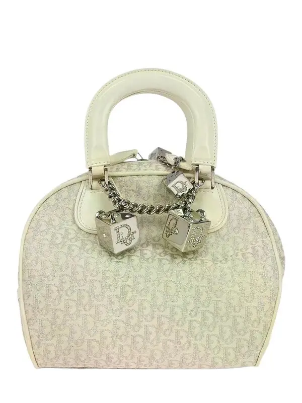Dior 2004 Dice Gambler Trotter Handbag - Neutrals