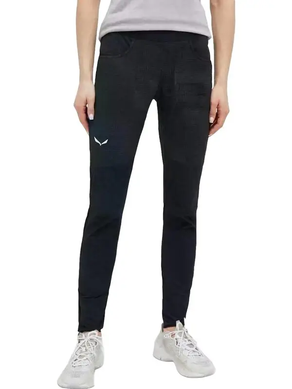 SALEWA Agner Panelled-design Performance Leggings - Black