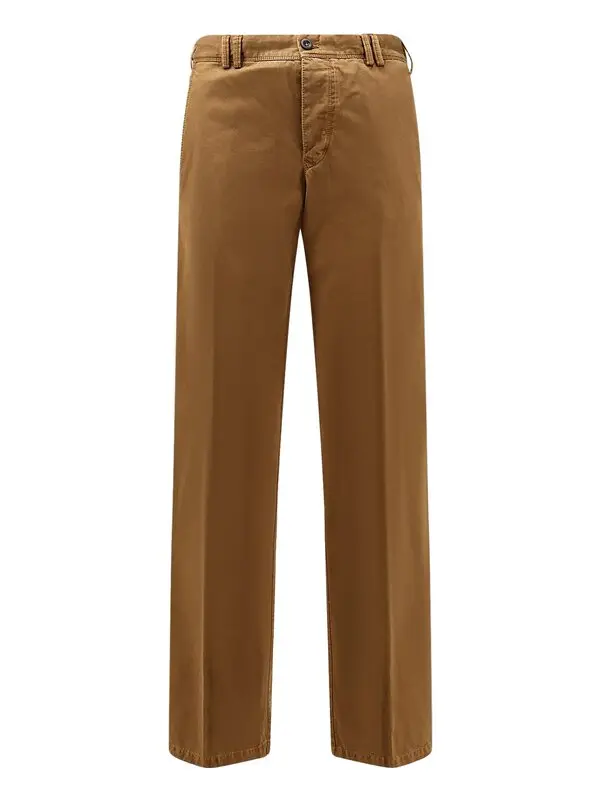 PT TORINO Reworked Michael Deluxe Cotton Trousers - Brown