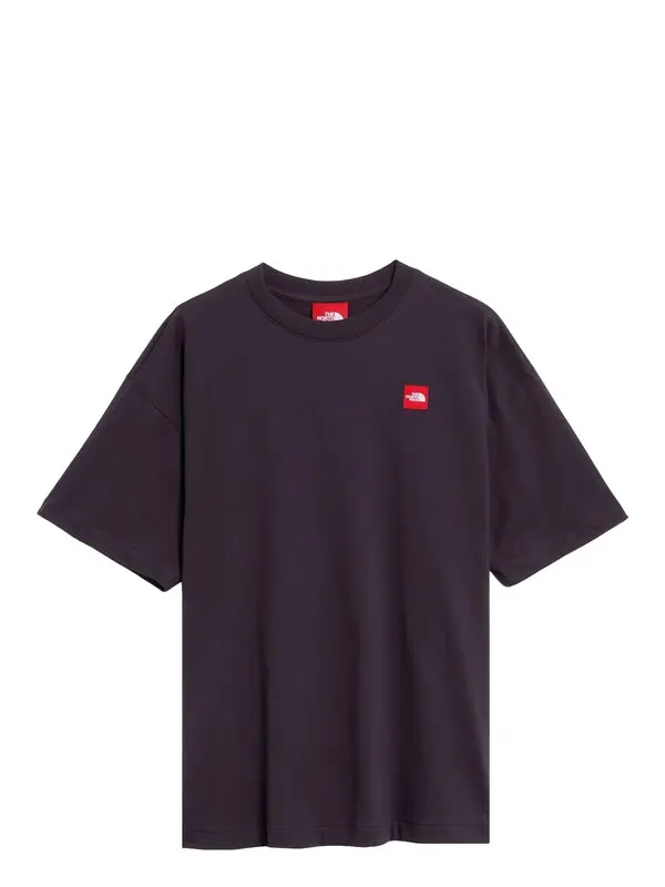 The North Face Cotton Tshirt With Logo Patch On The Front - Grey