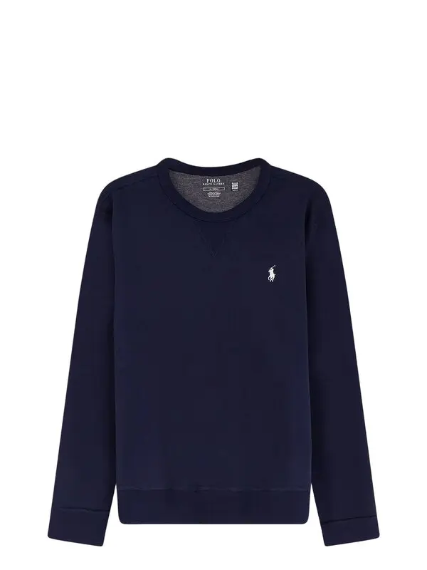 Polo Ralph Lauren Cotton-blend Sweatshirt With Embroidered Logo - Blue