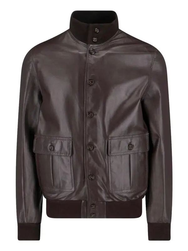 VALSTAR Valstarino Nappa Leather Jacket - Brown