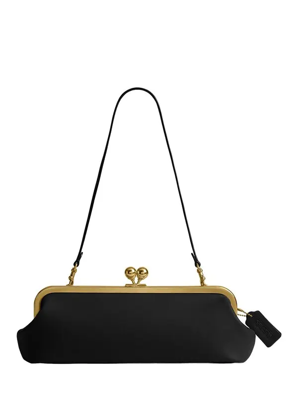 COACH Kisslock Frame Bag 30 - Brass/black