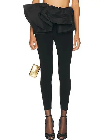 Burc Akyol Flamenco Peplum Legging - Black