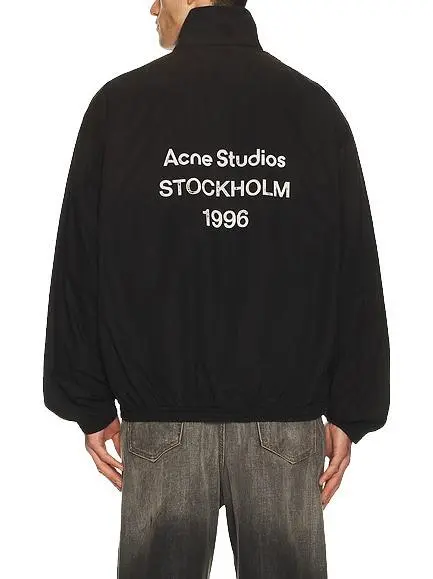 Acne Studios Olando Soft Cotton Poplin Jacket - Black