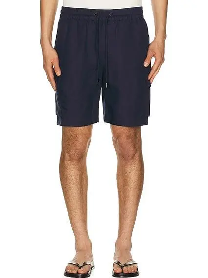 Onia Air Linen Pull-on Cargo Short - Deep Navy