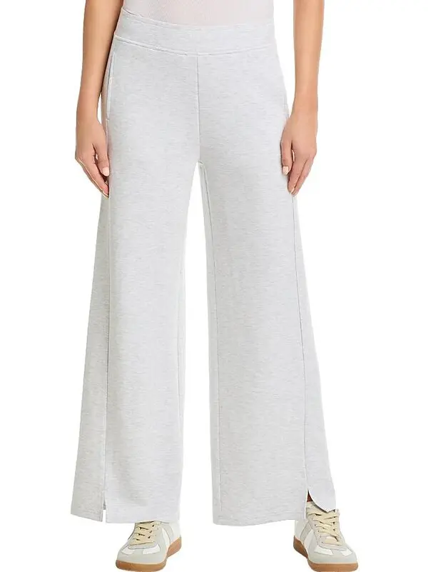 Vintage Havana Cloud Fleece Wide Leg Pants - Grey