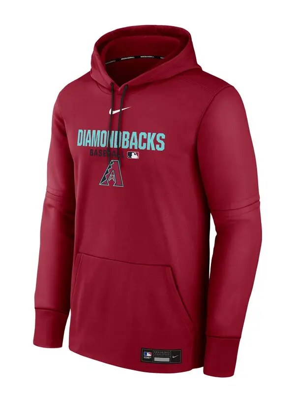 Nike Arizona Diamondbacks Authentic Collection Therma Mlb Pullover Hoodie - Red