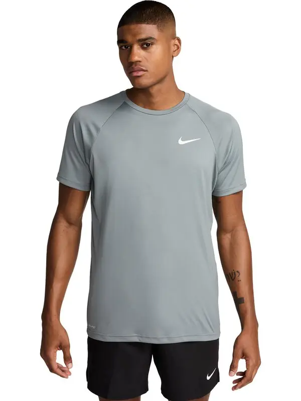Nike Essential Short-sleeve Hydroguard Swim Shirt - Grey