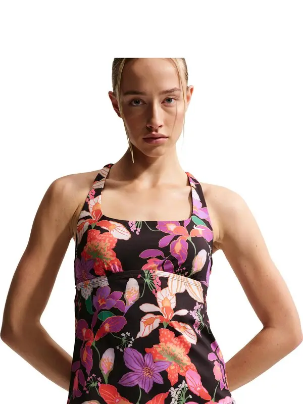 Nike Swim Square Neck Tankini - Black