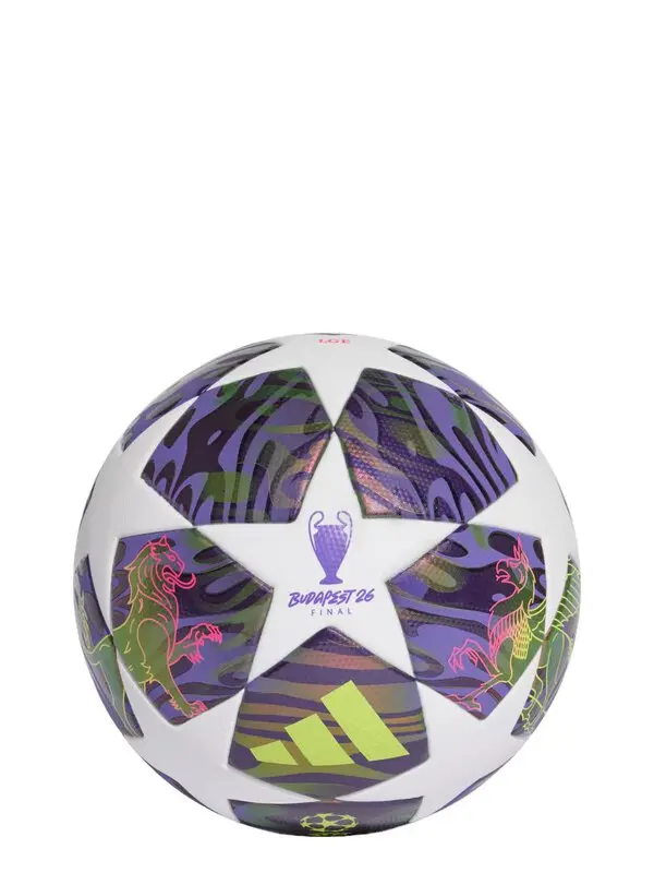 Adidas Uefa Champions League Final League Ball - White / Dark Purple / Solar Yellow / Shock Pink