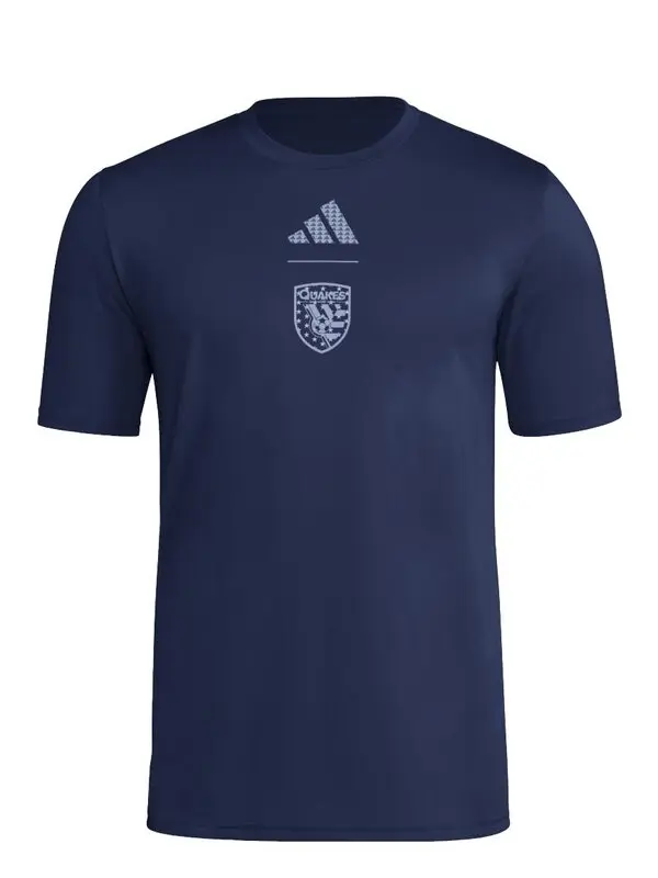 Adidas San Jose Earthquakes Short Sleeve Pregame T-shirt - Team Navy / Mls-sje-sj5