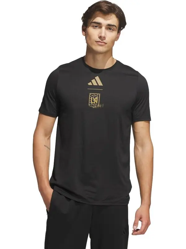 Adidas Los Angeles Football Club Pregame T-shirt - Black / Mls-lgf-lfc
