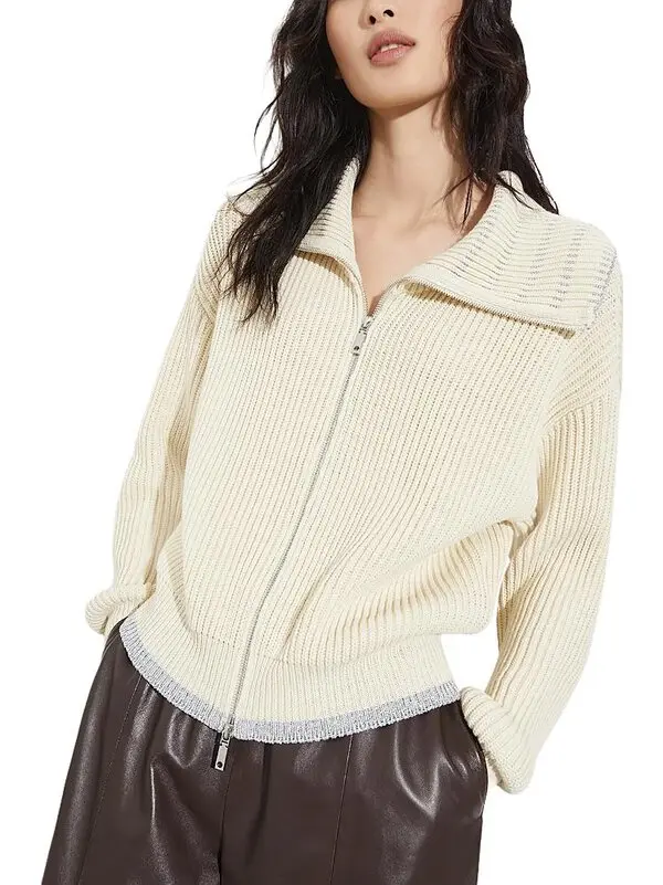 Max & Co. Mcoquinoa Knit Blouson Jacket - Milk