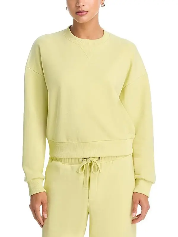 ATM Anthony Thomas Melillo French Terry Crewneck Sweatshirt - Mellow Yellow