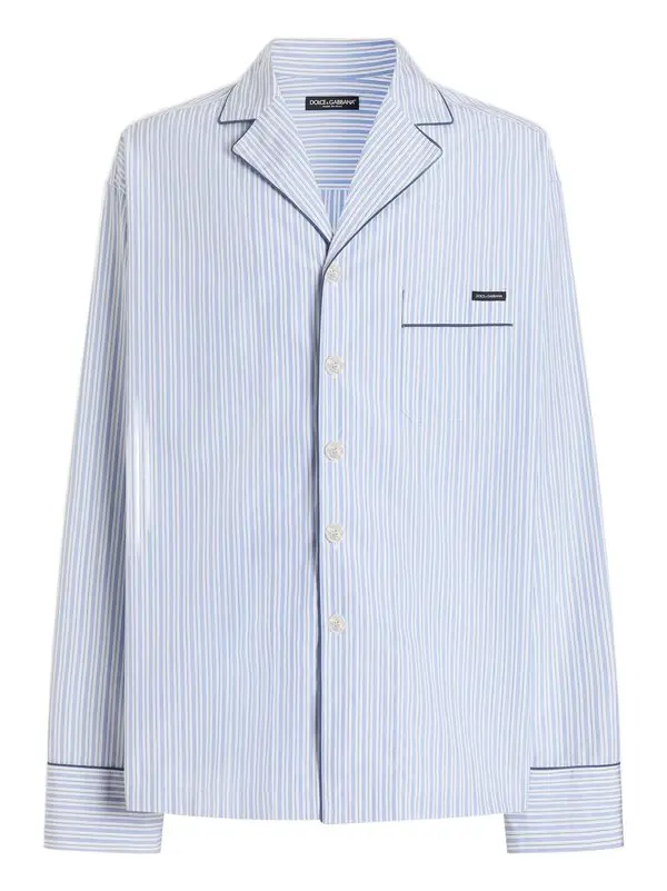 Dolce & Gabbana Striped Poplin Vanity Shirt - Multicolor