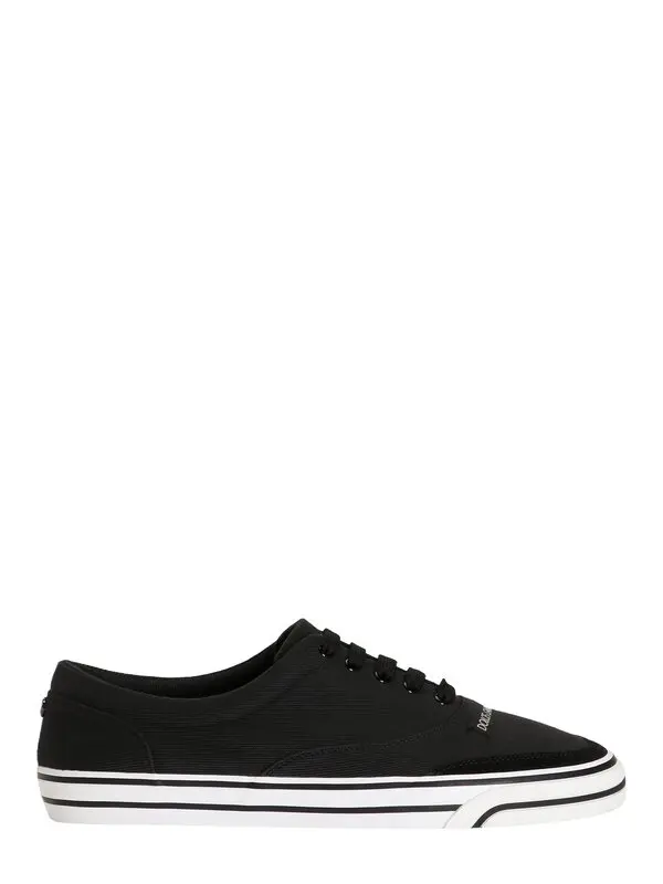 Dolce & Gabbana Sailing Canvas Sneakers - Black