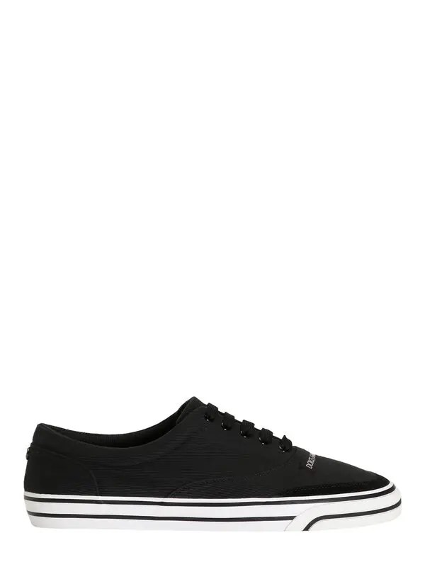 Dolce & Gabbana Sailing Canvas Sneakers - Black
