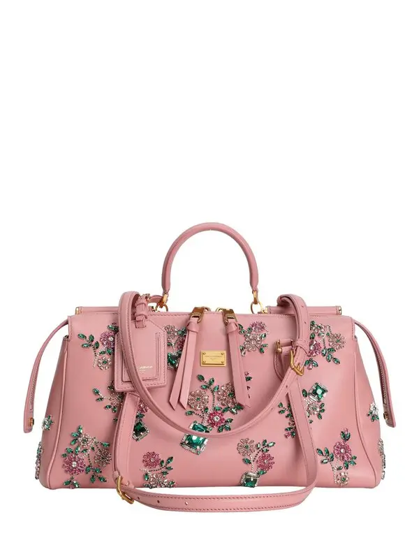 Dolce & Gabbana Vittoria Embroidered Handbag - Multicolor