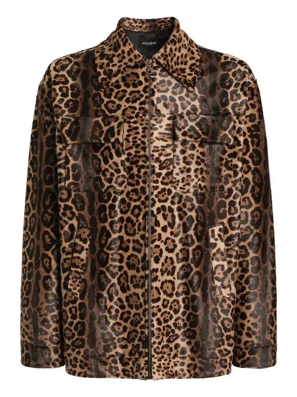 Dolce & Gabbana Leopard-print Shirt-style Jacket - Multicolor