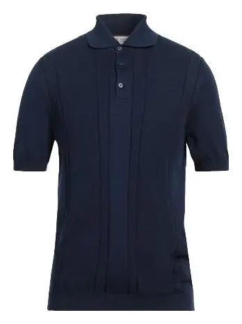 Brunello Cucinelli Cotton Knit Polo - Blue