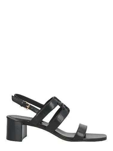 Tory Burch Goat Skin Slingback Sandals - Black