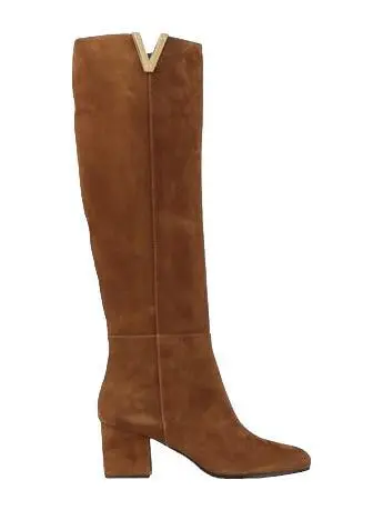 VIA ROMA 15 Leather Knee High Boots - Brown