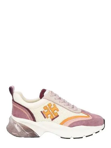 Tory Burch Sneakers In Textile Fibers And Leather - Purple