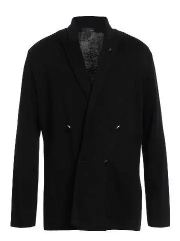LARDINI Blazer Size Cotton, Viscose - Black