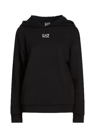 EA7 Sweatshirt In Polyester And Cotton - Black