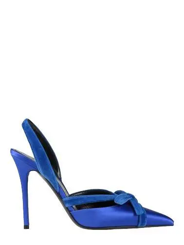TOM FORD Pumps In Viscose, Silk And Cotton - Blue