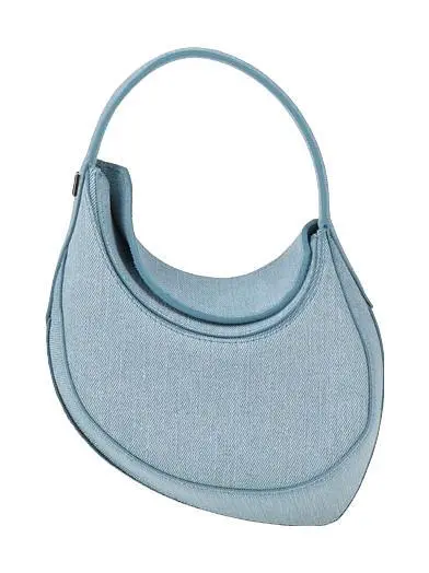 MUGLER Textile Fibers Handbag - Blue