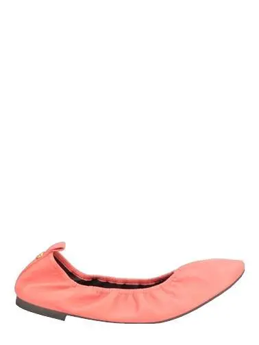 Tory Burch Leather Ballet Flats - Red