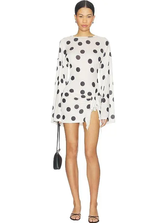 Lioness Cosmic Mini Dress - Moonlight Polka