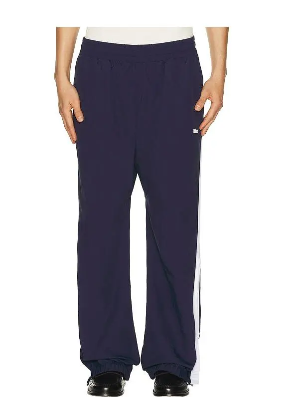 Rhude Sailing Competition Cuffed Hampton Track Pants In Navy - Navy & White