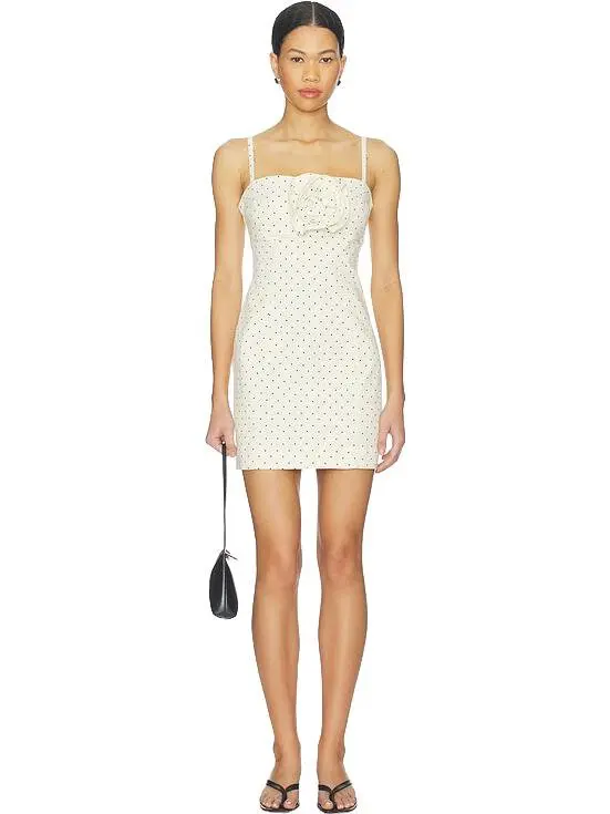 Steve Madden Peony Mini Dress - Pristine Ivory