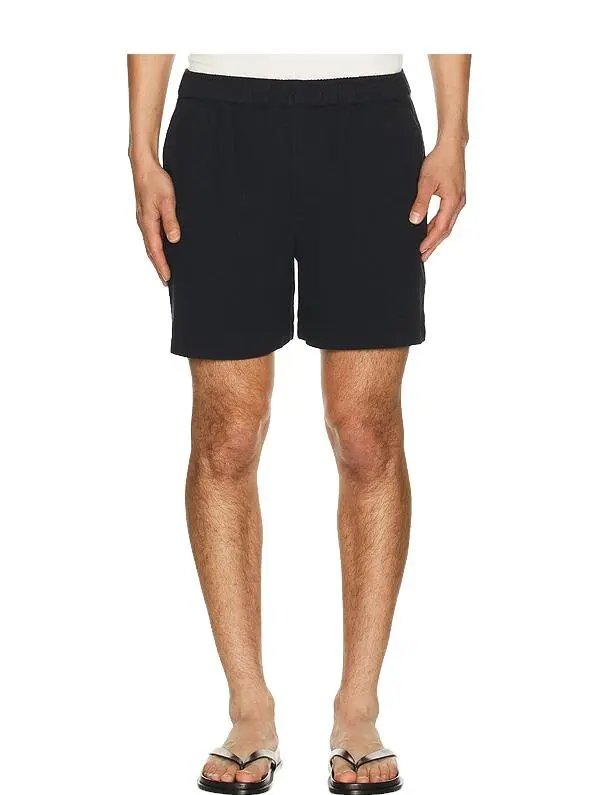FRAME Open Weave Shorts - Dark Navy