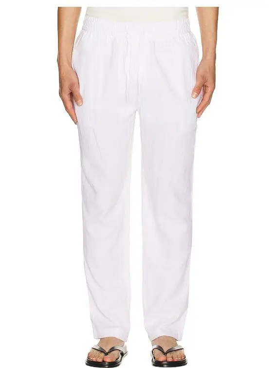 VINTAGE SUMMER Linen Pants - White